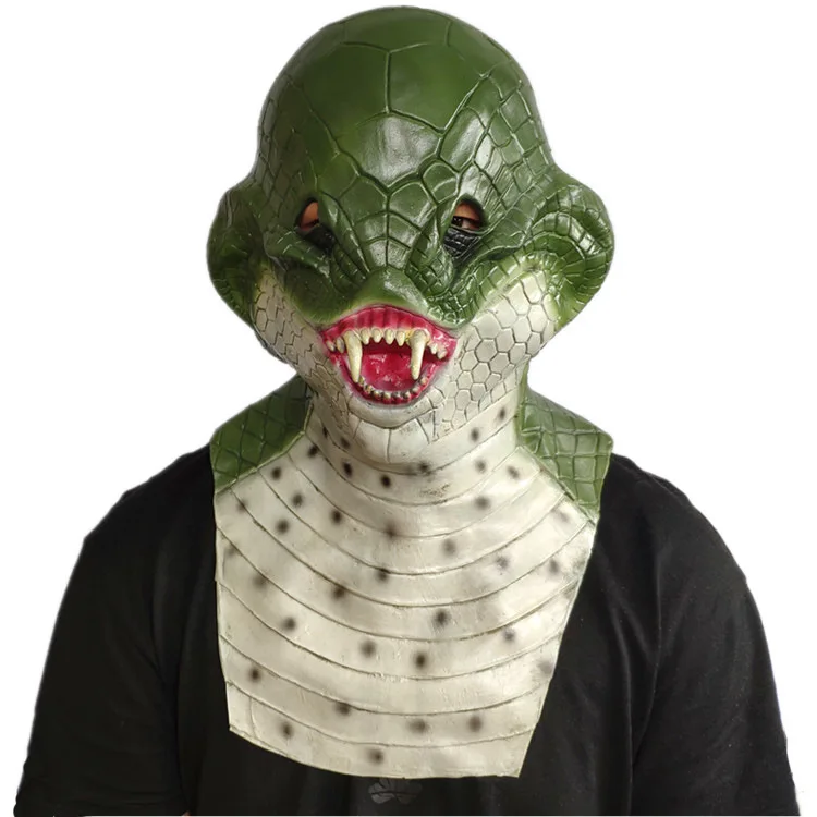 creepy scary Halloween costume mask adults party decoration props snake ...