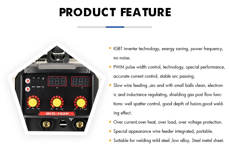 Mig-160p Multi-functional Single Phase 220v 160a Mag Welding Machine ...