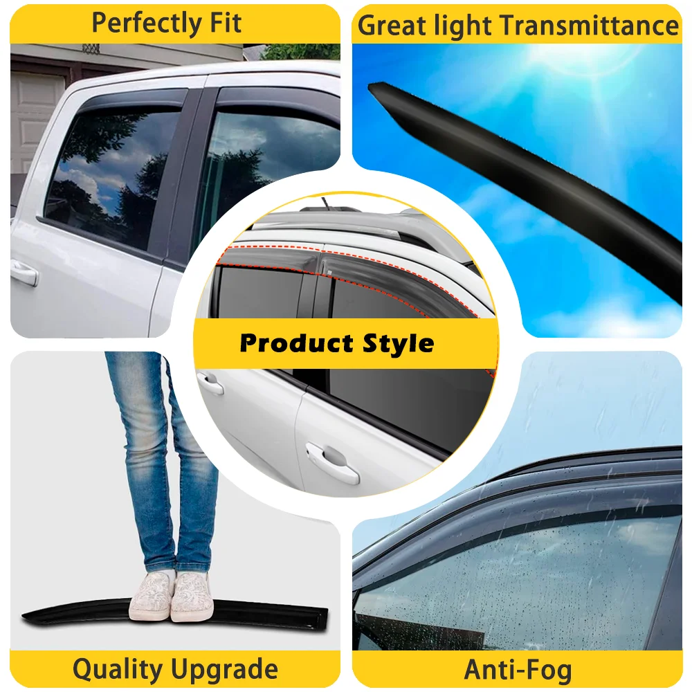 Toyota HIACE 200 Side Wind Guard Deflector Visor Accessories