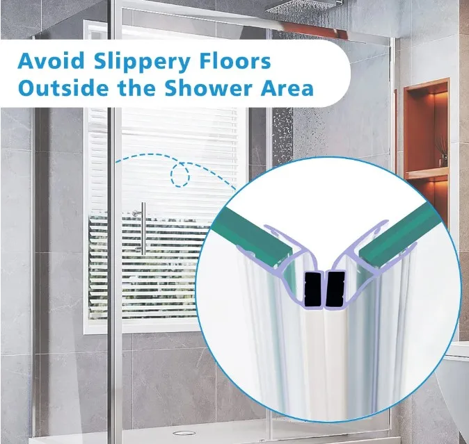 Weather Stripping Flexible Clear Shower Room Plastic Door Bottom ...