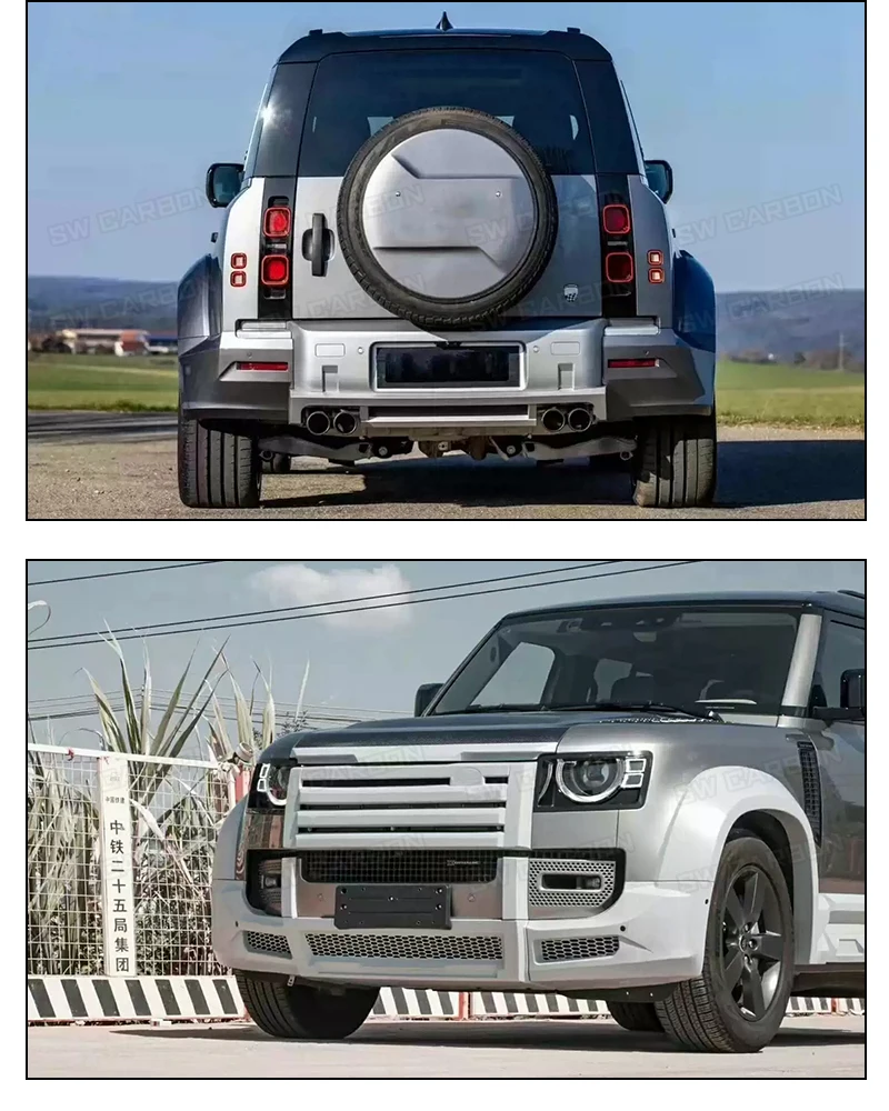 Defender LM Style Wide Body Kit for Land Rover Defender 90 110 Front ...