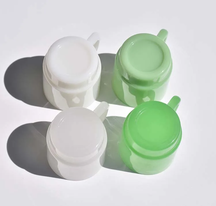 2023 American Retro 230ml Jade Glass Milk Mug - Sustainable & Stylish