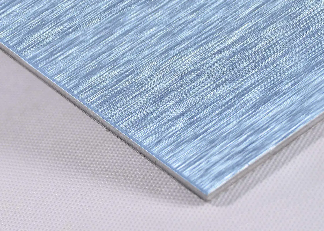 Alucobond Wall Panel Cladding Facade Brushed Aluminium Composite Panel ...