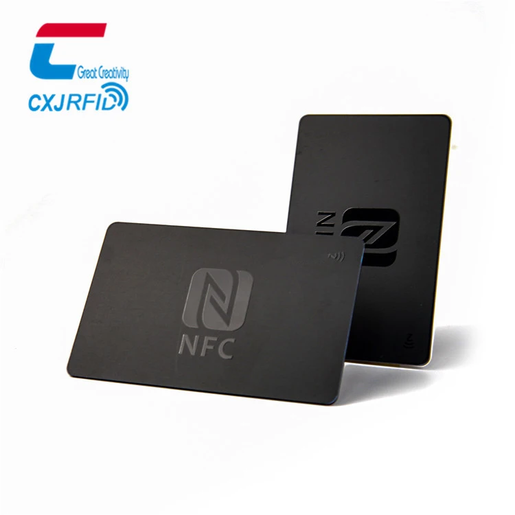 matte black NTAG216 NFC smart Card Black PVC NFC RFID card-阿里巴巴