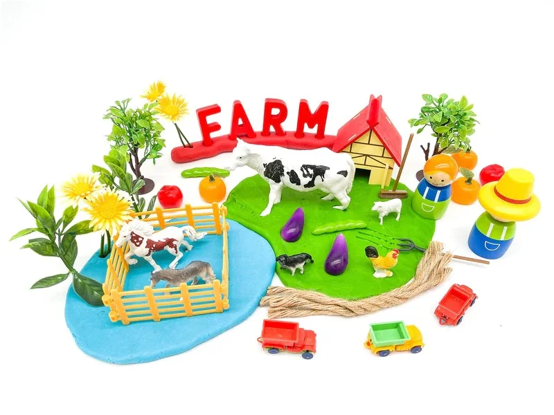 Hot Selling Kids Air Dry Clay Farm Kit - DIY Fun & Learning
