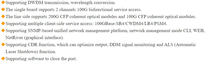 200g Cfp Otu Transponder 100gbase-sr4/cwdm4/lr4/psm4/otu4 - Buy 200g ...