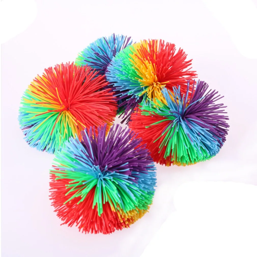 Sensory Toys - Super Bouncy Stringy Koosh Ball for Stress Relief