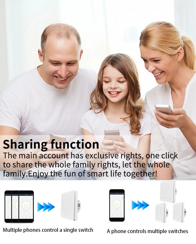 Honeyguard Hlc004 Tuya Wifi Smart Switch Wireless Push Button Switch Smart Life App Control ...