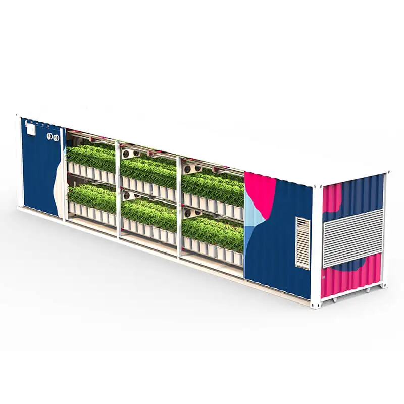 Vertical Farming Growing Machine Container Greenhouse Factory Aeroponic ...