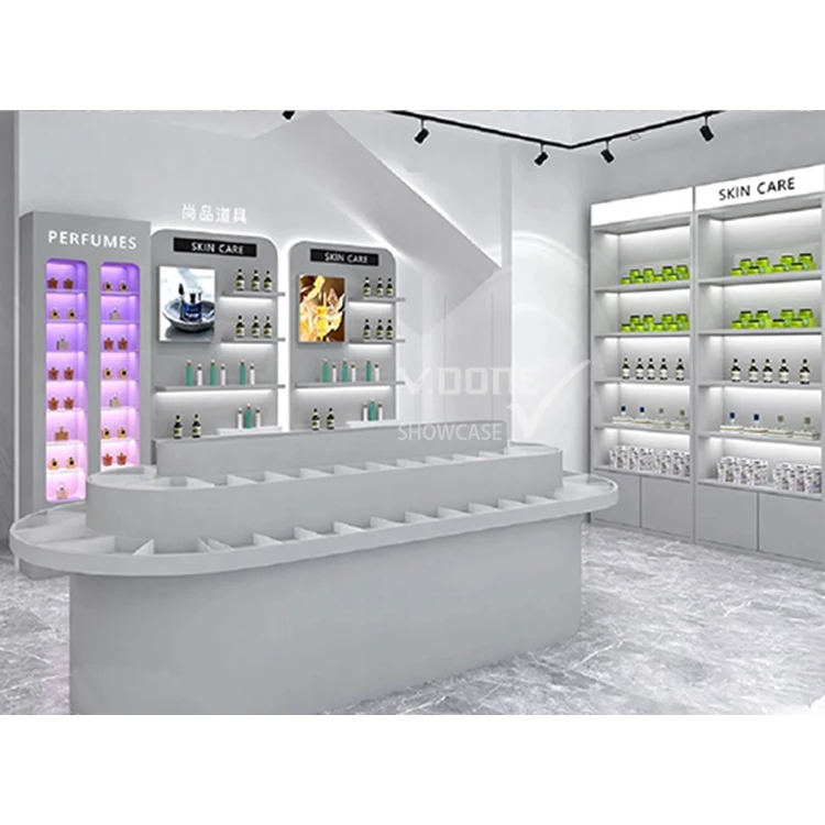 High-end Custom Perfume Shop Display Kiosk Display Showcase Store ...