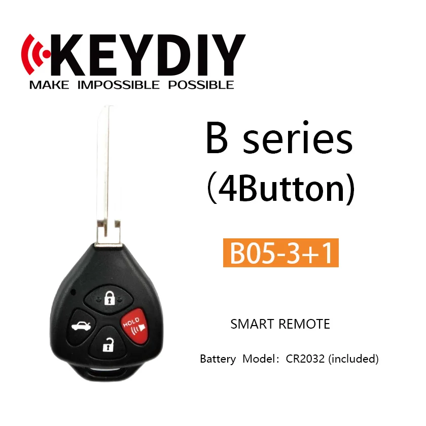 Universal Keydiy B05-3+1 4 Buttons Smart Remote Control Key Original ...