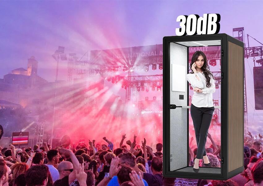 Outdoor Phone Booth for Sale - Soundproof & Adjustable