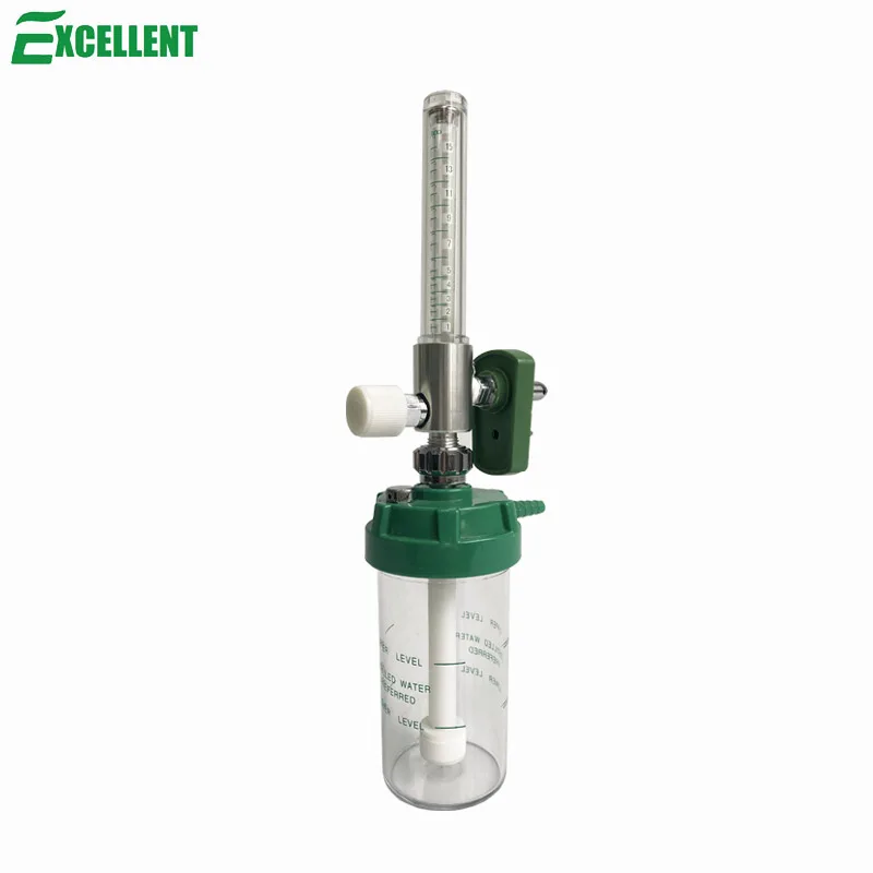Brass Medical Oxygen Flow Meter - 1-15 LPM for Hospitals