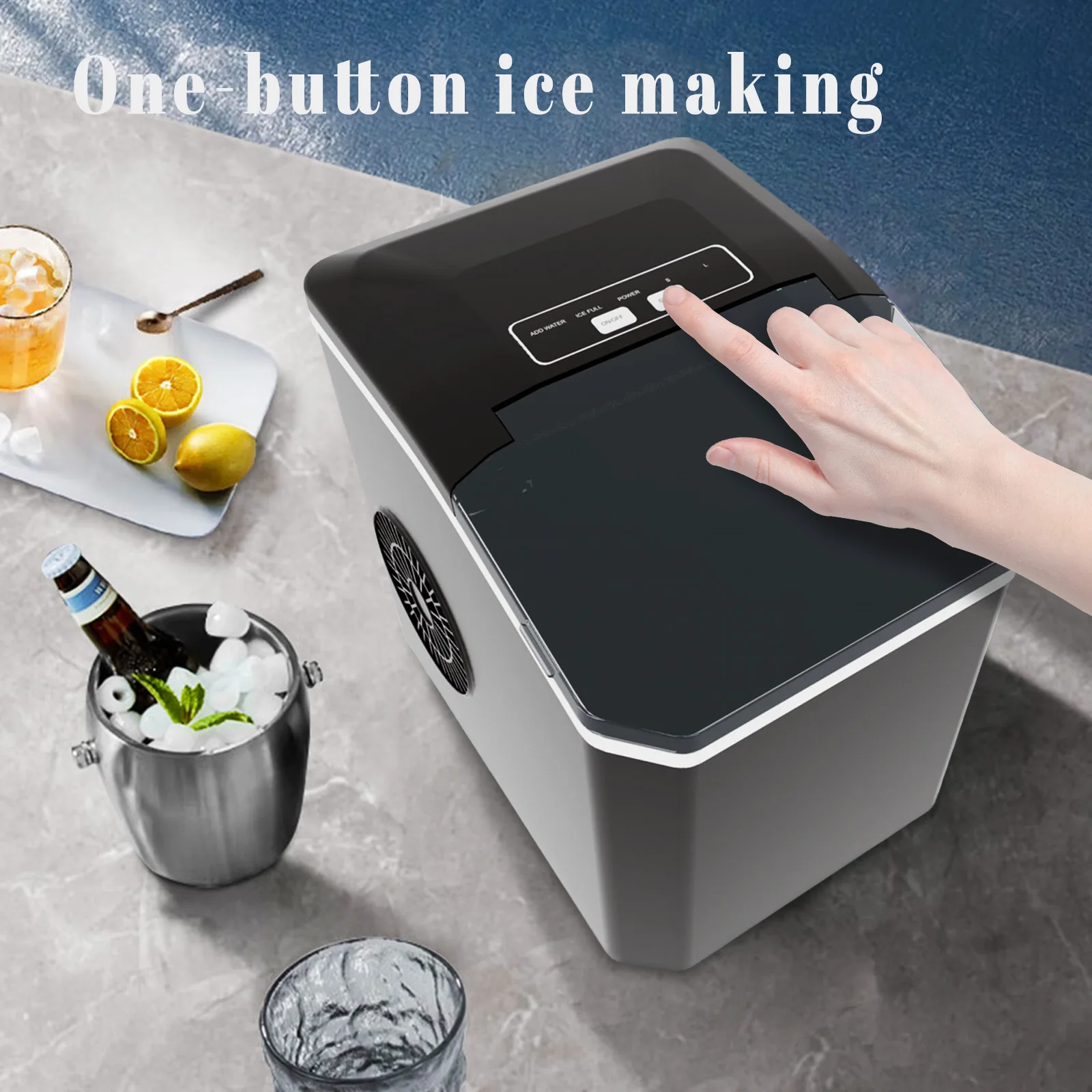 Syh605 Electric Thermoelectric Ice Maker Mini Ice Cube Maker Automatic ...