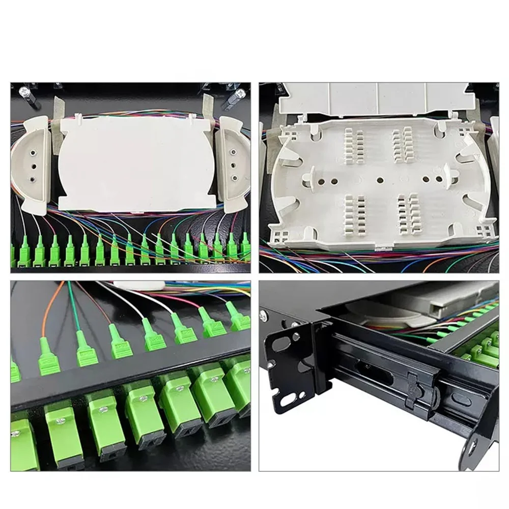 Fiber Optic Patch Panel 24 Port Sc Lc Fc St Rack Mount Termination Box ...