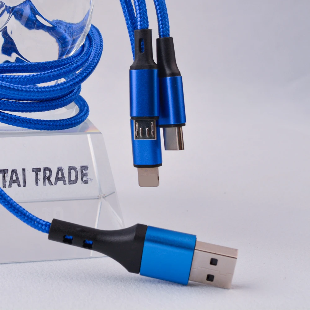Wholesale 4 In 1 Multifunction Charging Cable Multiple Micro Phone ...