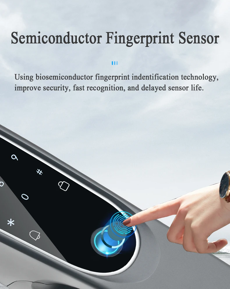 Topteq Tk01smart Door Lock With Camera Tuya Digital Doorlock With ...