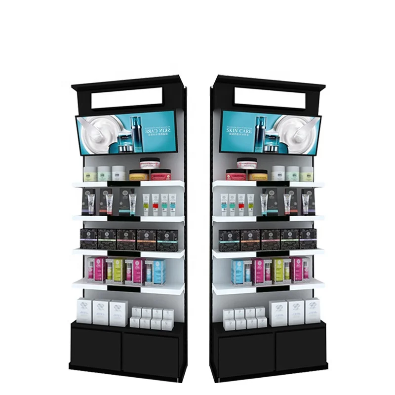 Cosmetic Retail Display Rack Counter Cosmetic Shop Display Shelving for ...