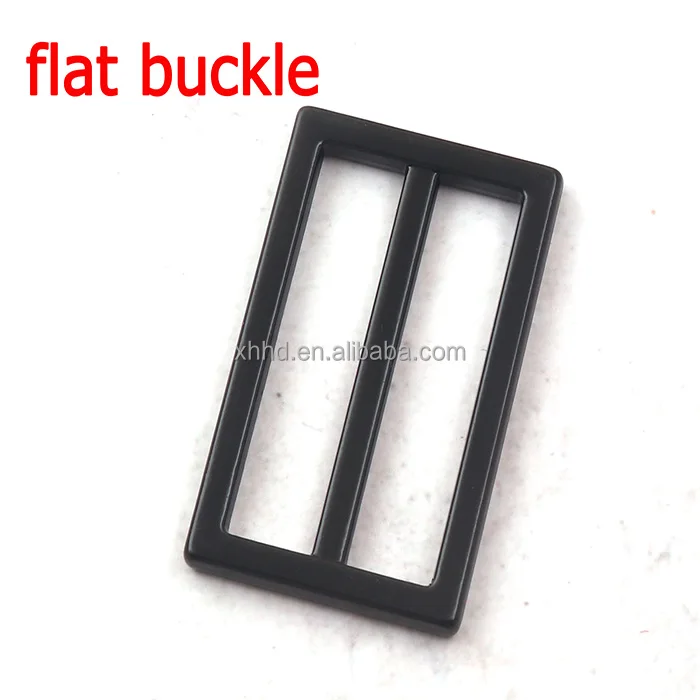 Black Alloy Adjustable Buckles Square Slider Buckle Tri Glide Buckle ...