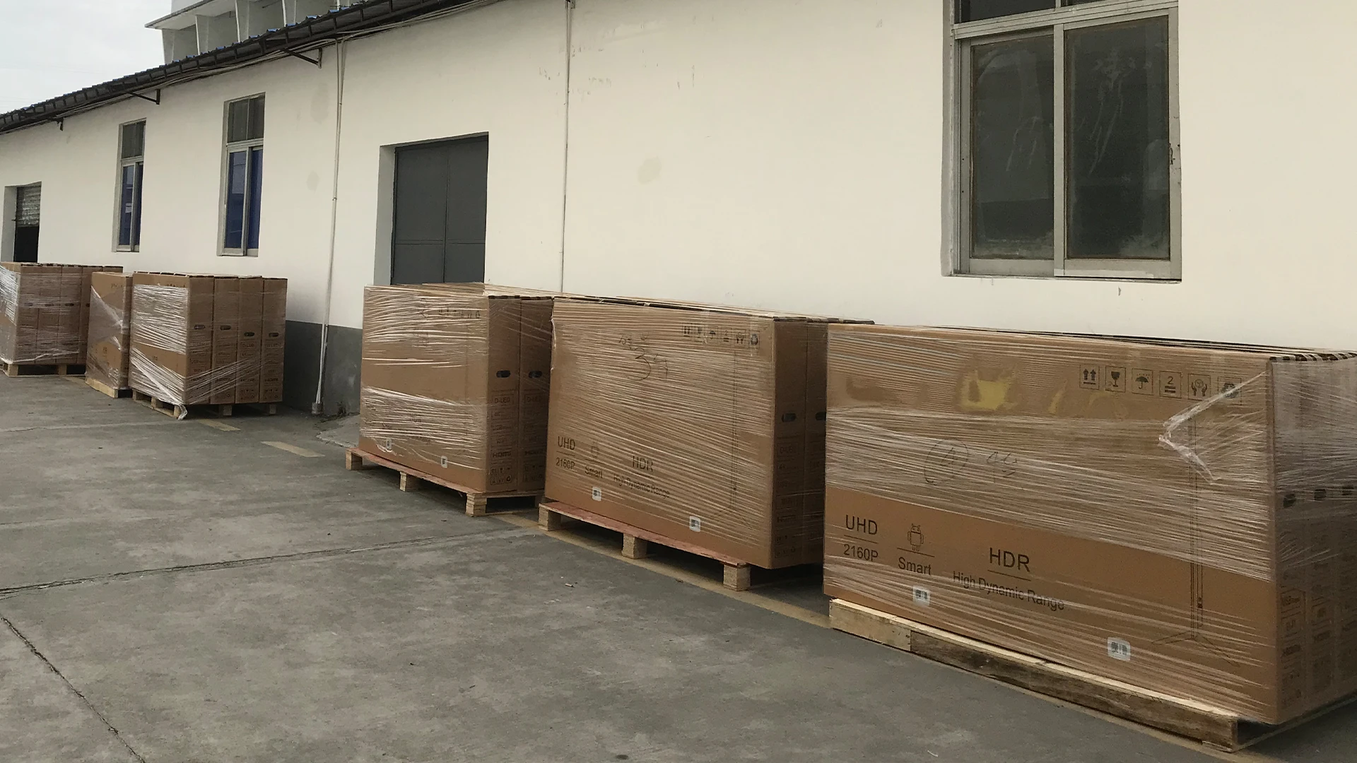 Explosion-proof 75" Android Smart Tv Dual Tempered Glass Screen Led Tv ...