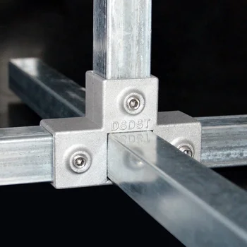 Aluminum Square Tube Connector By Key Clamp Fitting For Decorate 25mm ...