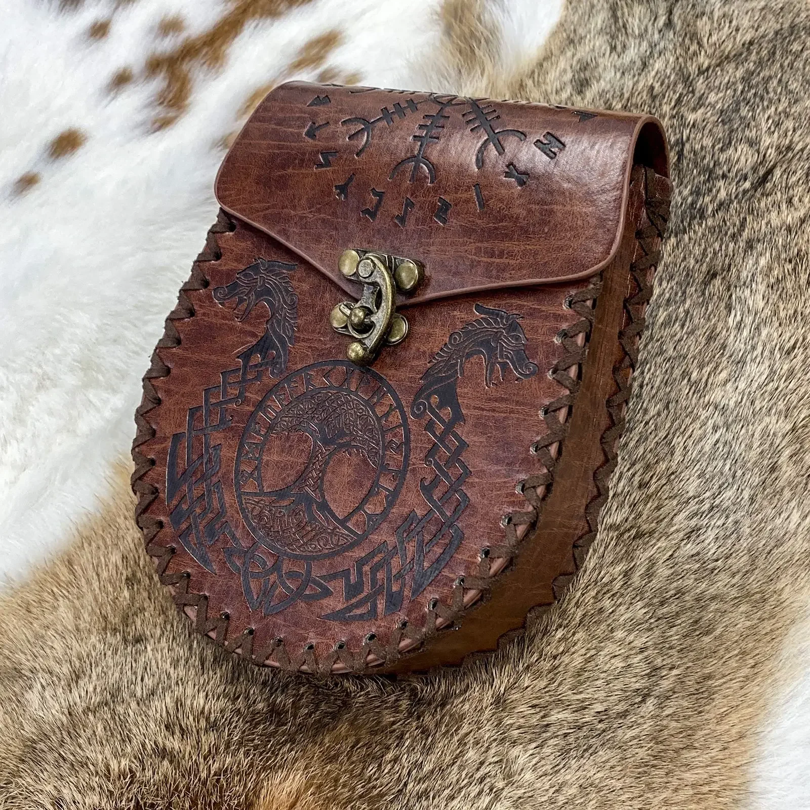Medieval Viking Money Pouch Bag Cosplay Hangable Belt Waist Bag Unisex ...