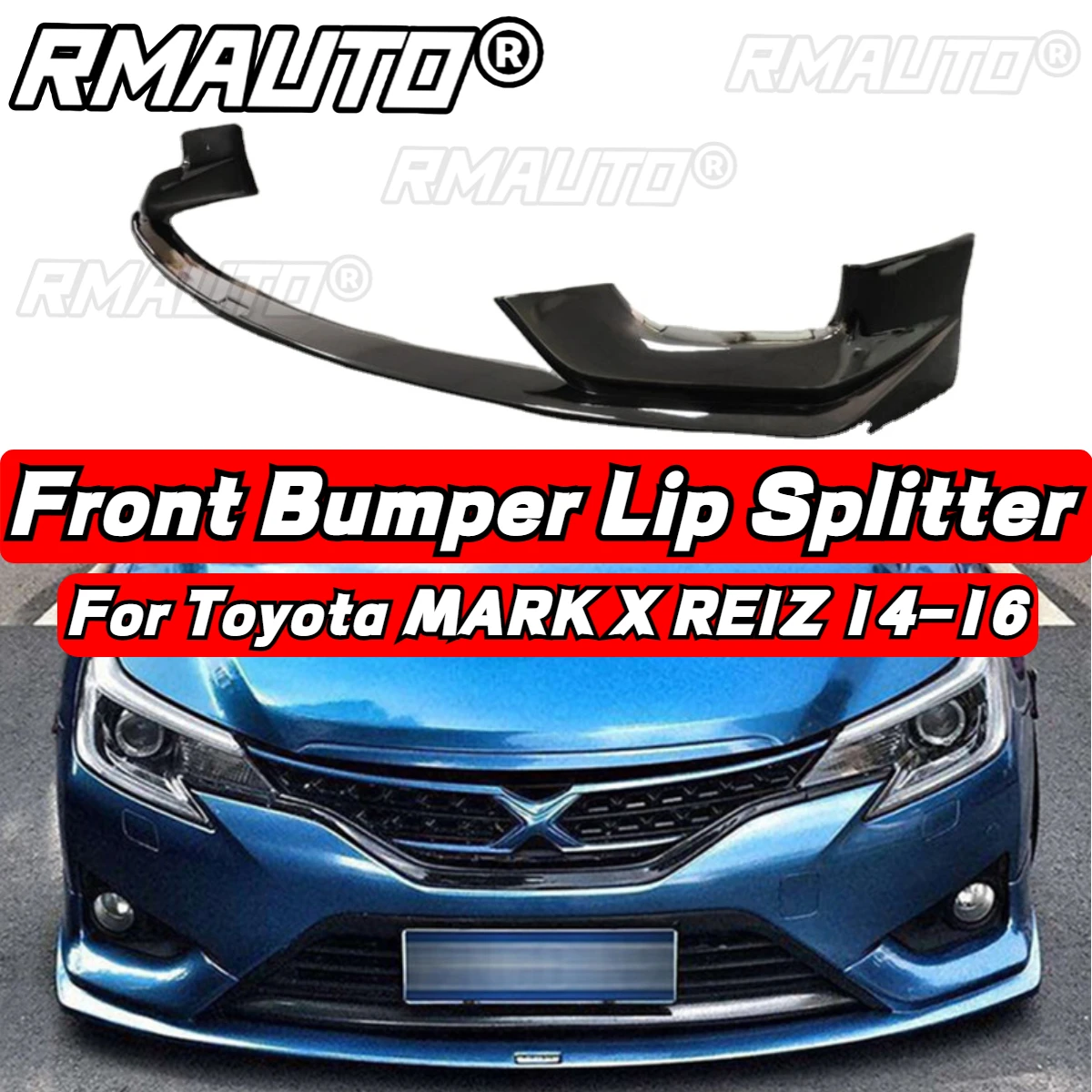 MARK X Lip Car Front Bumper Splitter Lip Diffuser Spoiler Bumper Guard ...