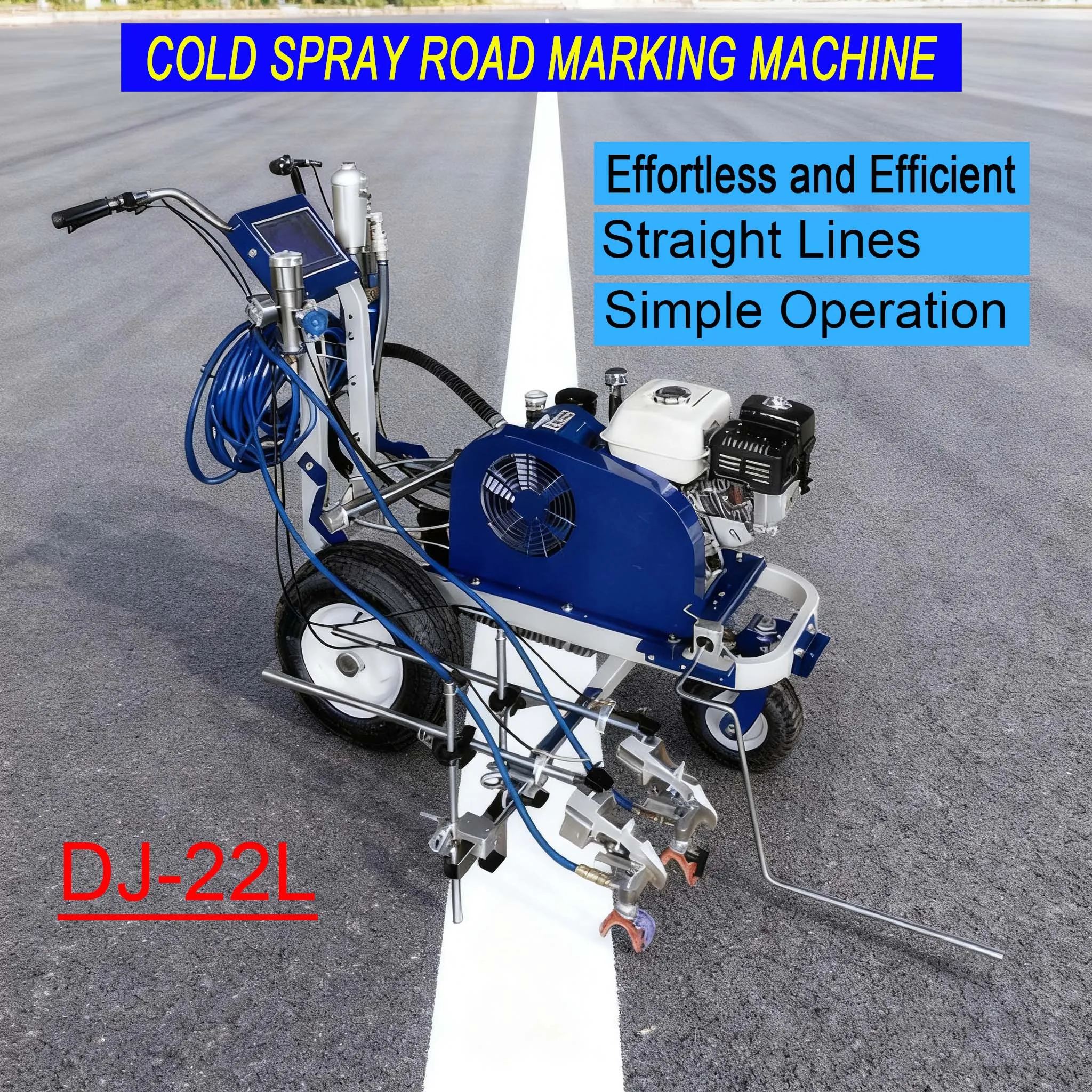 Commercial Cold Spray Road Line Marking Equipment with Uniform Spraying ...