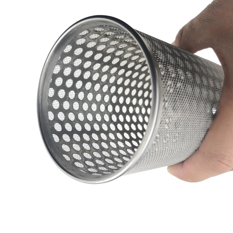 304 Stainless Steel Bucket Filter Strainer Metal Filter Mesh Bucket ...