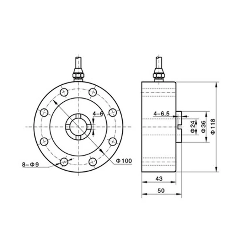 Low Profile Load Cell 4~20ma Output Round Spoke Type 5t 10t Tank Silo ...
