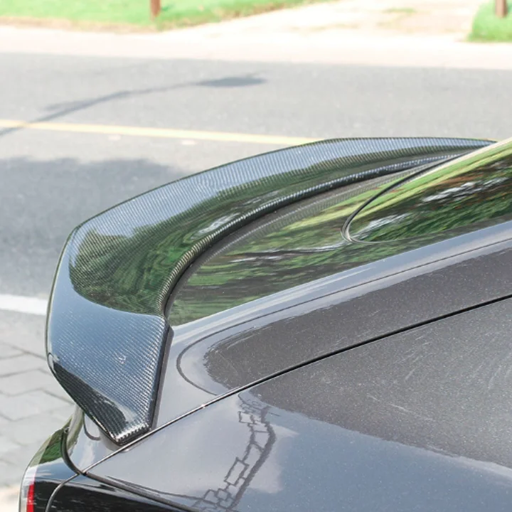 V Style Rear Bumper Carbon Fiber Model 3 Rear Diffuser Lip For Tesla 17 ...