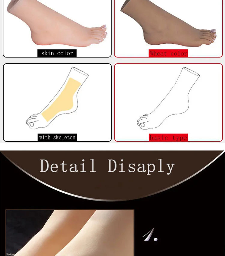 Realistic Silicone Foot Models - Perfect for Jewelry Photography