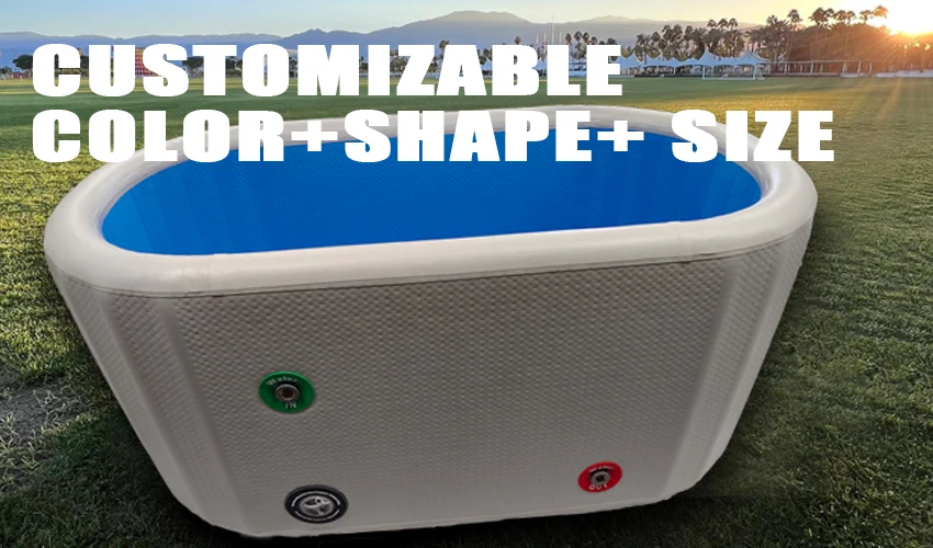 Customized Size Inflatable Portable Ice Bath Tub Cold Barrel Plunge ...