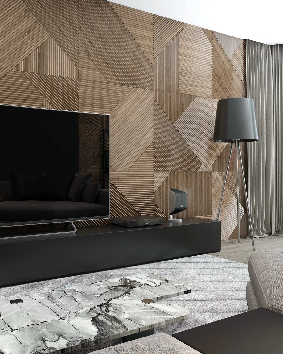 Solid Wood Oak Decorative Wall Covering Panels,3d Decorative Wall Panel ...