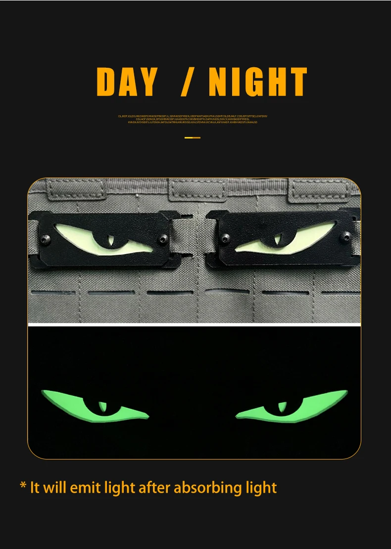 Devil Eye Tactical Molle Luminous Mark Outdoor Tools Noctilucent ...