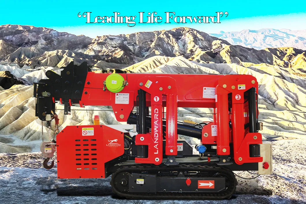 Multifunctional Spider Crane Rotating Crawler Mini Crane 1.2 Tons ...