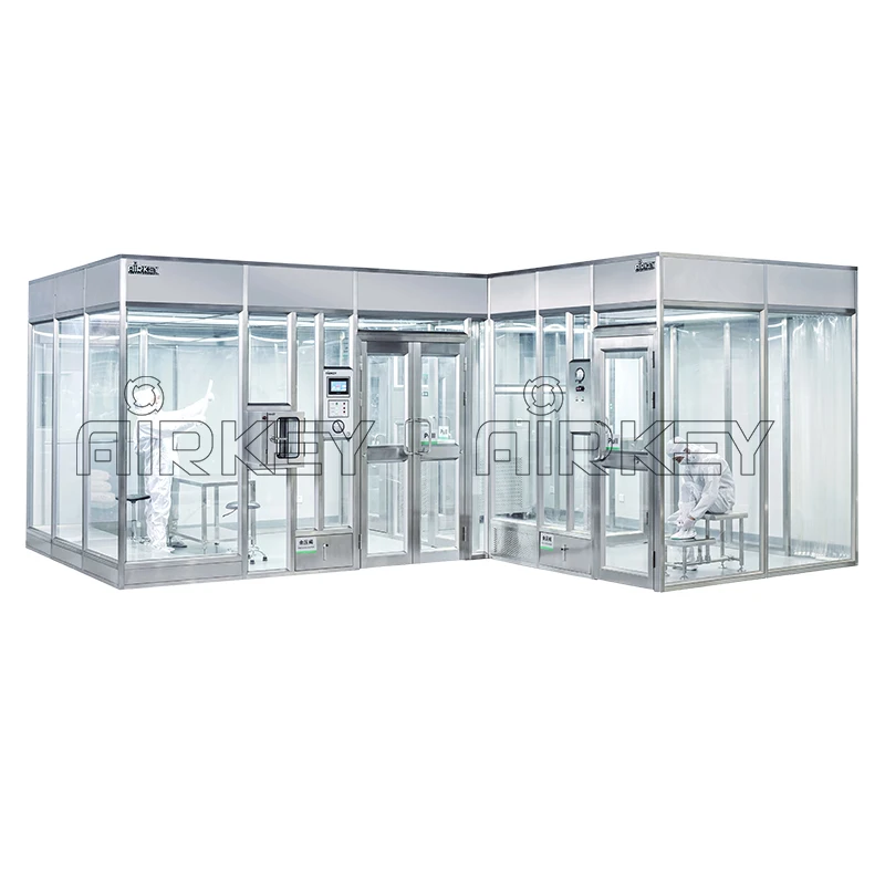 Transparent Glass Wall Modular Clean Room Provided With Iso Certificate ...