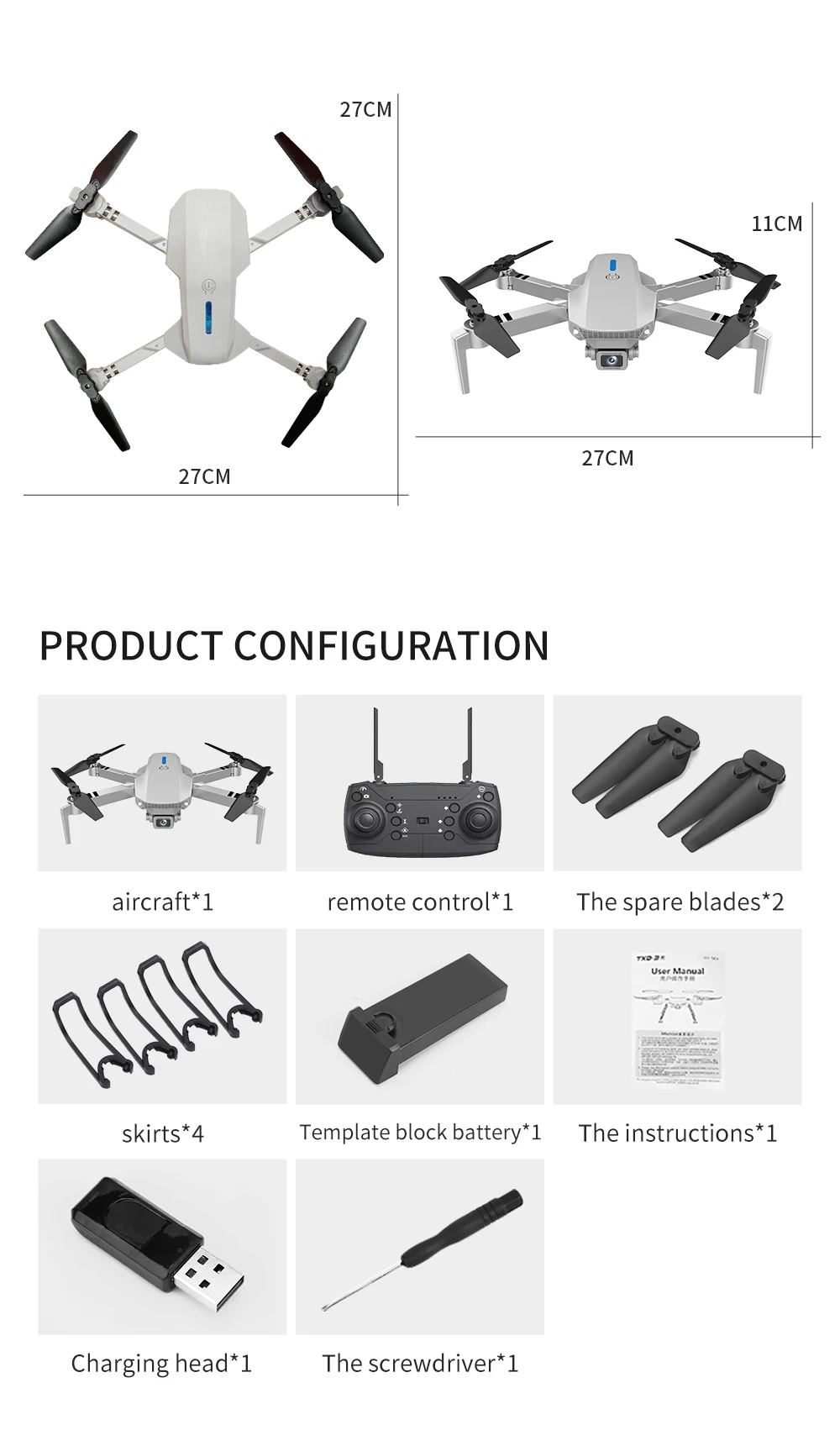 2023 E88pro Rc Drone 4k Professional With L080p Wide Quadrocopter E88 ...
