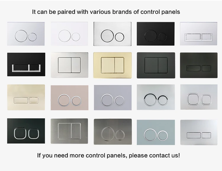 Modern Space-saving Toilet Tank System Bathroom In-wall Mounted Flush ...