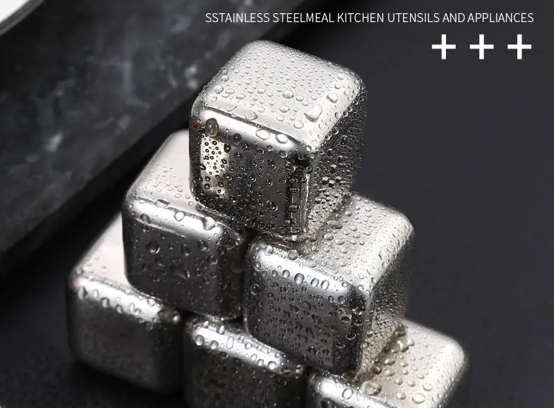 304 Stainless Steel Quick Frozen Ice Block Recyclable Metal Ice Ball ...