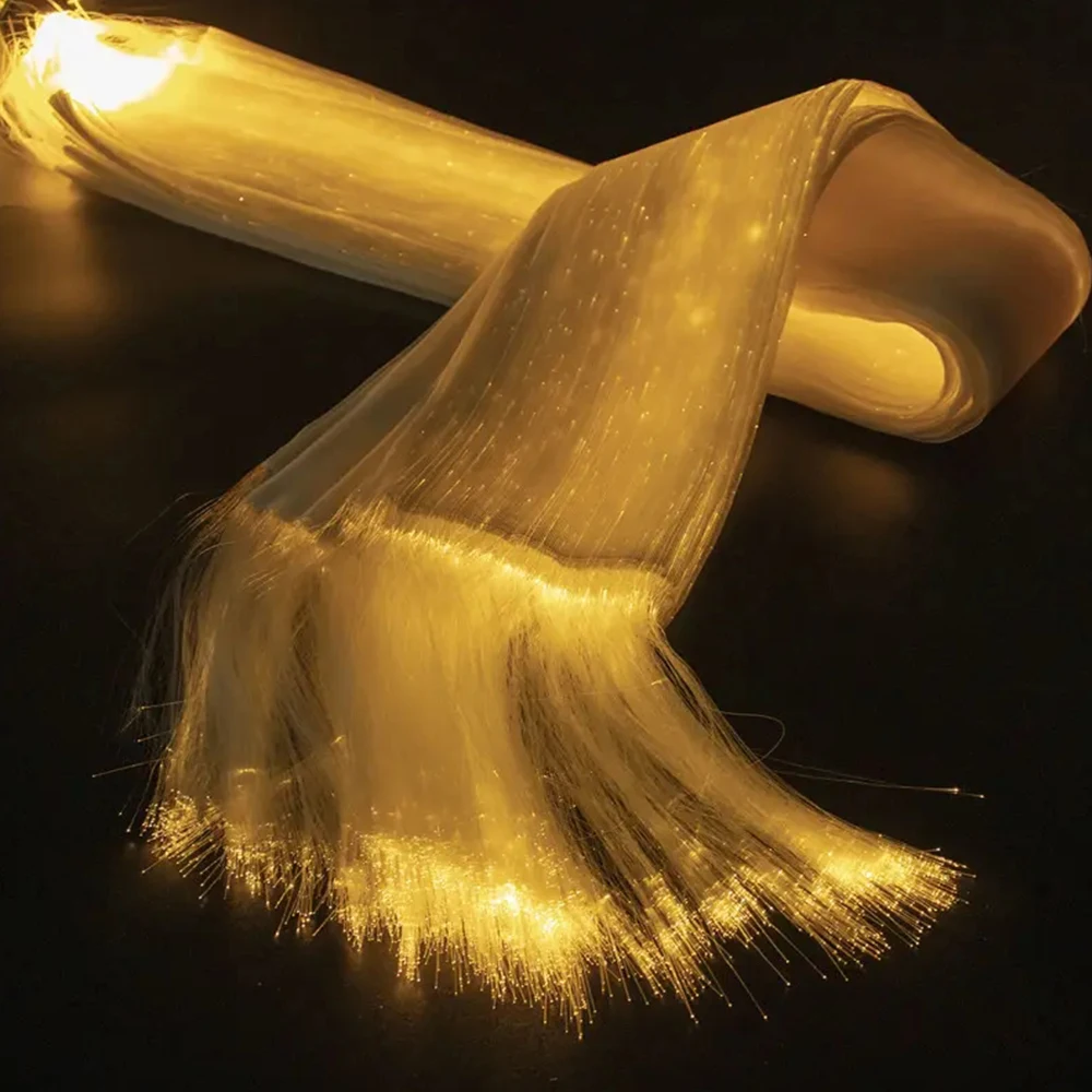 Dazzling Rainbow Fiber Optic Wedding Dress Light-Up Sexy Luminous ...