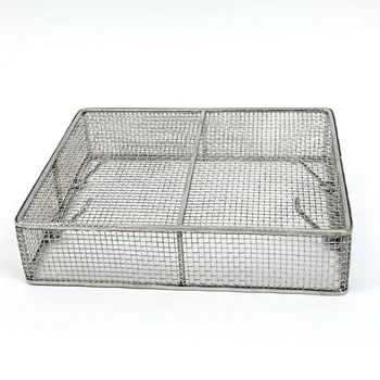 Stainless Steel Metal Wire Mesh Sterilization Basket For Medical ...