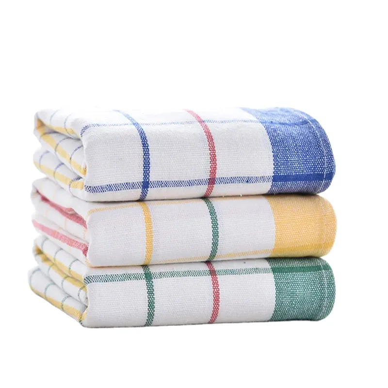 100% Cotton Waffle White Kitchen Tea Towel Custom Wholesale Dish Towel ...