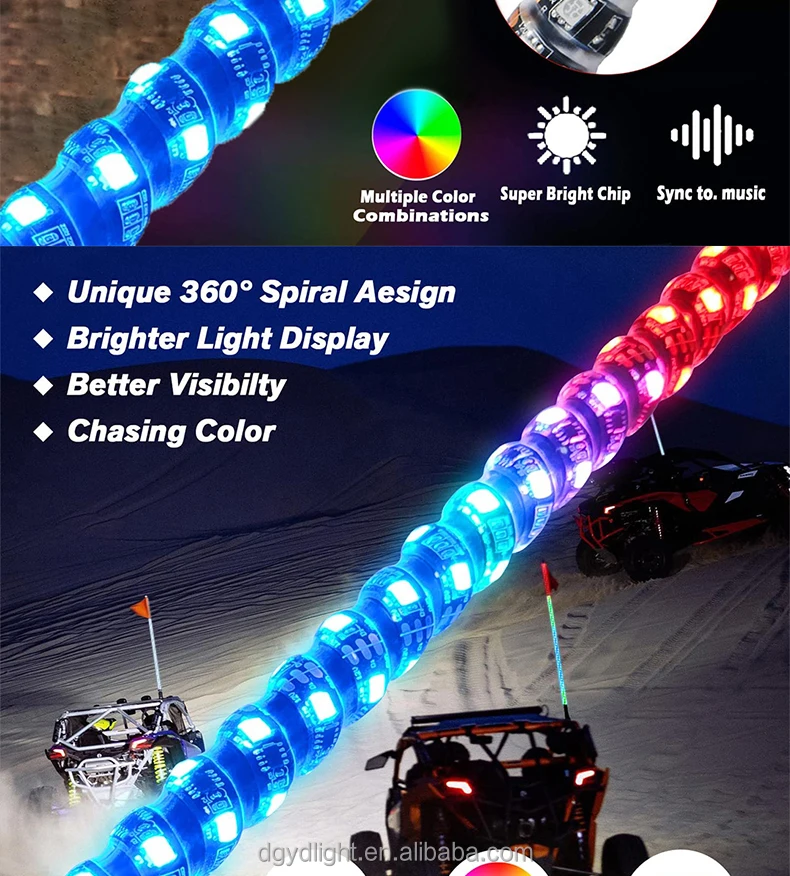LED Whip Lights - Illuminate Your off-Road Adventures