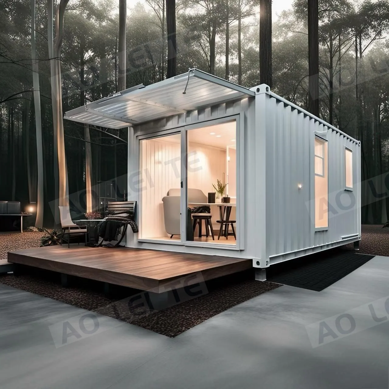 Modern 20ft/40ft Portable Fireproof Material Detachable Container House ...