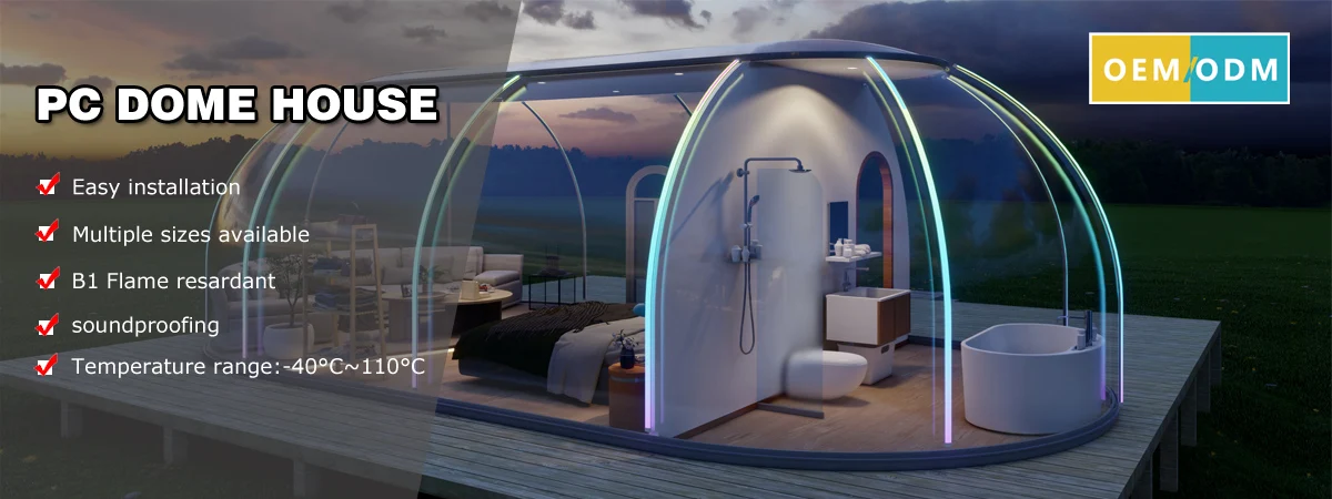 Outdoor PC Bubble House Igloo Tent - Transparent Geodesic Dome for ...