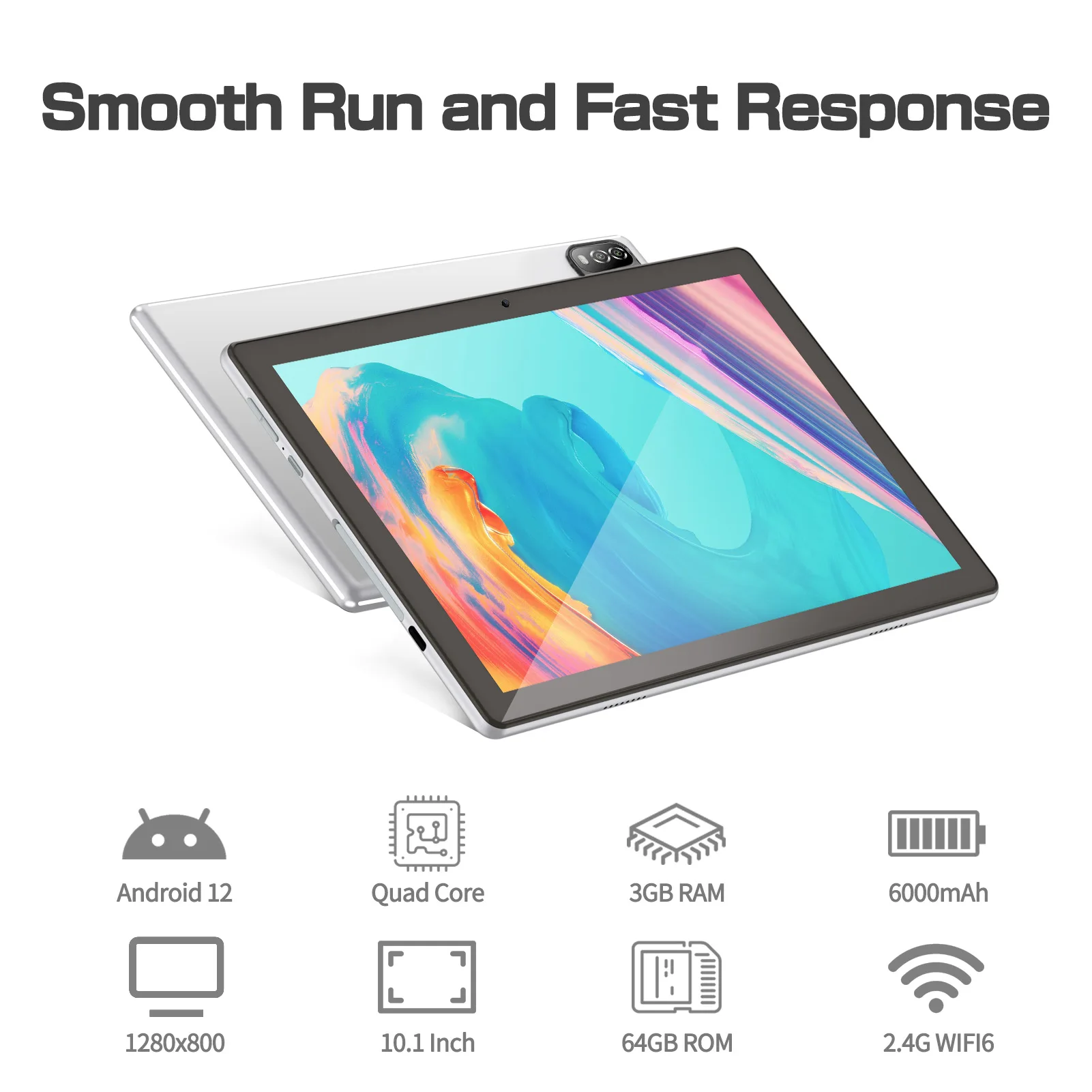 PRITOM B10 Private Mode 10 Inch Android TAB - 3G RAM, 64GB ROM