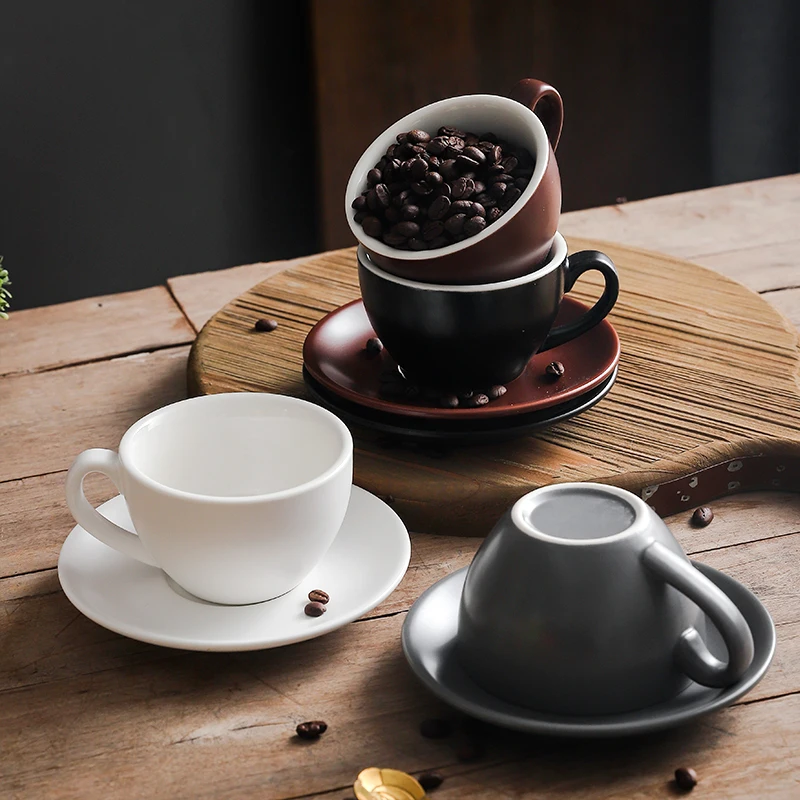 Italian Style Matte Teacup Handmade Pottery Cups Multi-Color Glazed ...