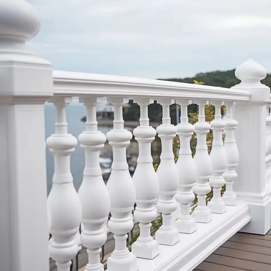 Customized Fiber Cement Baluster Railing GRC Handrail system Pre-made ...