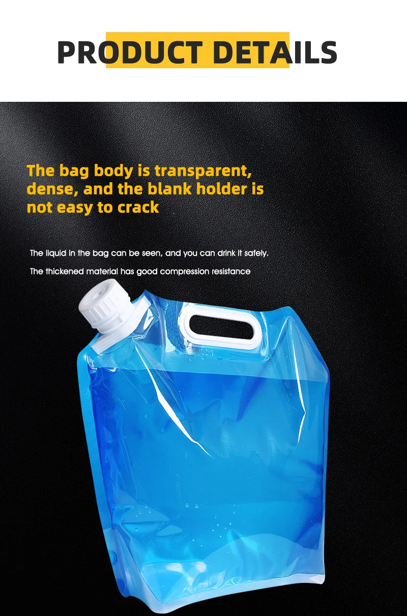 Gallon Water Packaging Water Bags Outdoor Portable Folding Plastic ...